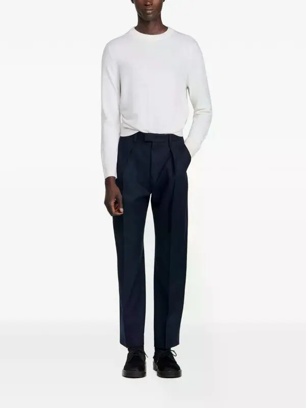 Sandro Pleated Wide-leg Trousers