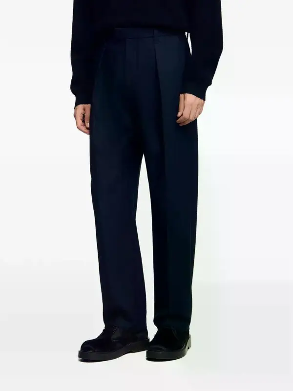 Sandro Pleated Wide-leg Trousers