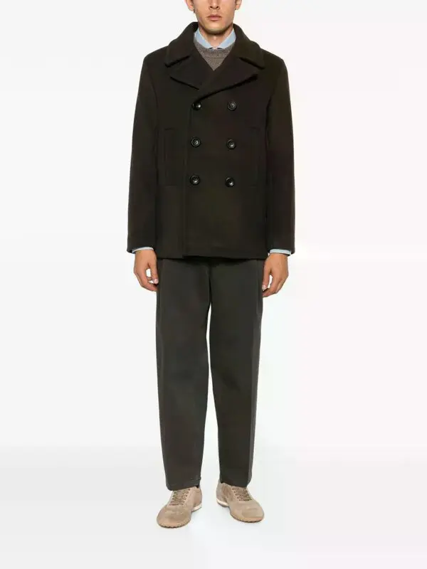 Sandro Double-breasted Welt-pocket Coat