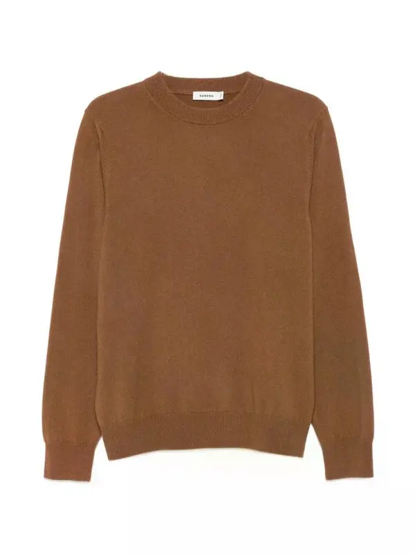 Sandro Ribbed-trim Cashmere Sweater