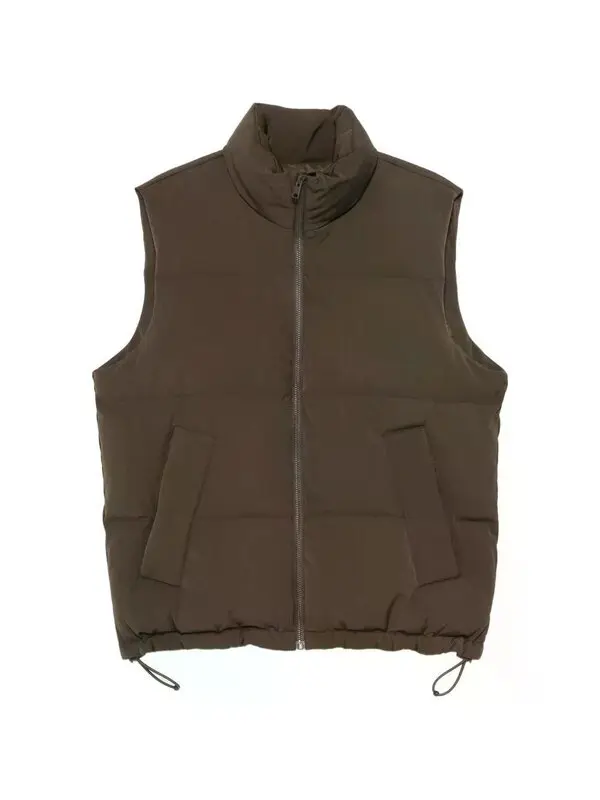 Sandro Padded Sleeveless Gilet - Green