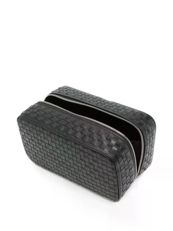 Sandro Woven-effect Top-handle Wash Bag