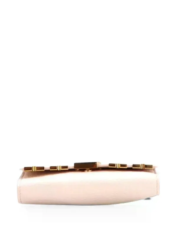 LOUIS VUITTON Capucines Wallet Leather With Embellished Detail Compact Small Wallets