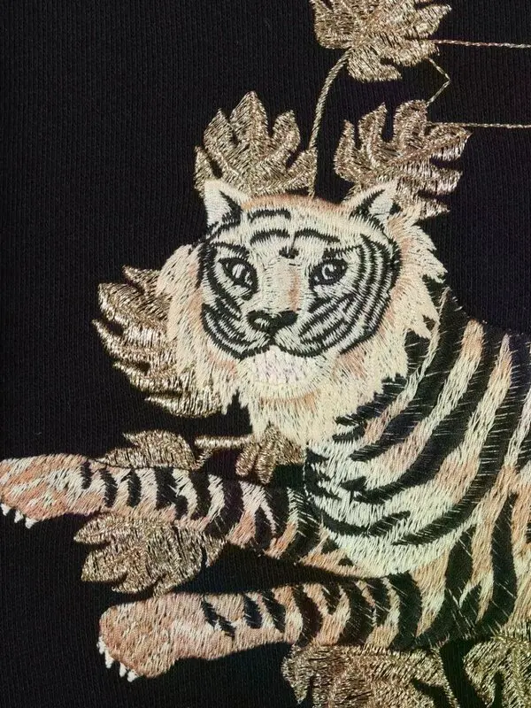 Gucci 2010s Interlocking G Tiger-embroidered Sweatshirt