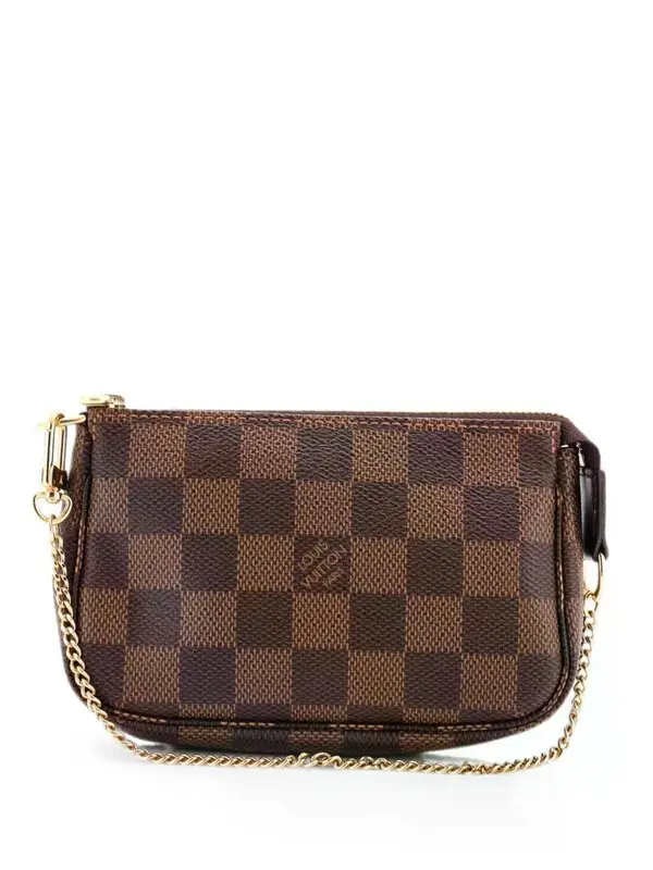 LOUIS VUITTON Pochette Accessoires Damier Mini Clutch Bag