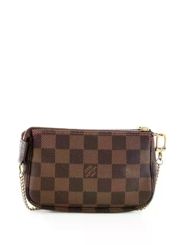 LOUIS VUITTON Pochette Accessoires Damier Mini Clutch Bag