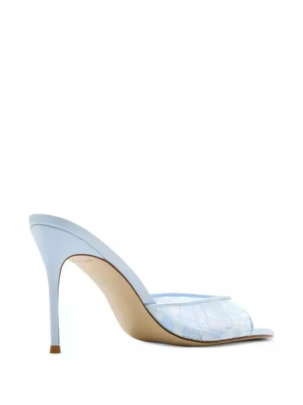 Femme La Bella Lace Heeled Slipper Sandals