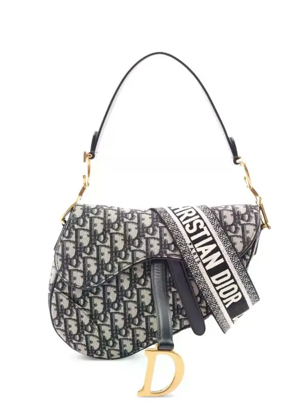 Dior 2010s Oblique Saddle Shoulder Bag