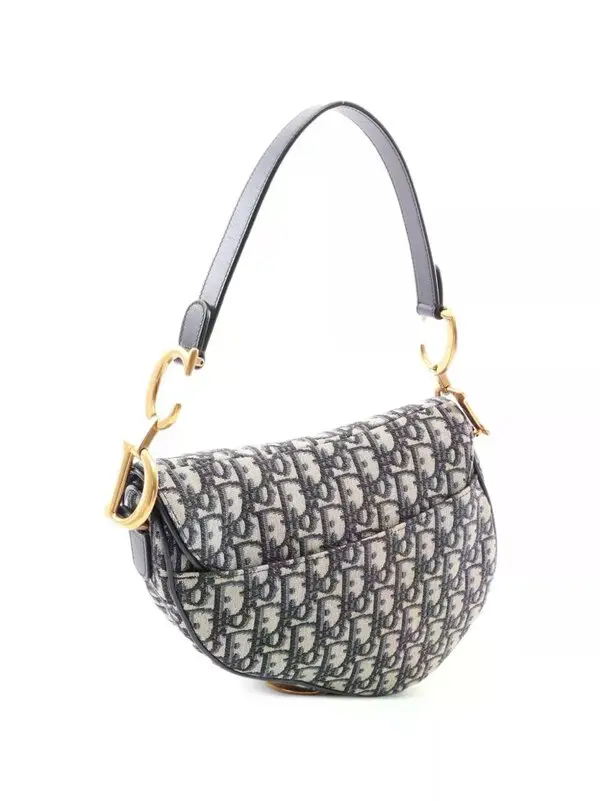 Dior 2010s Oblique Saddle Shoulder Bag