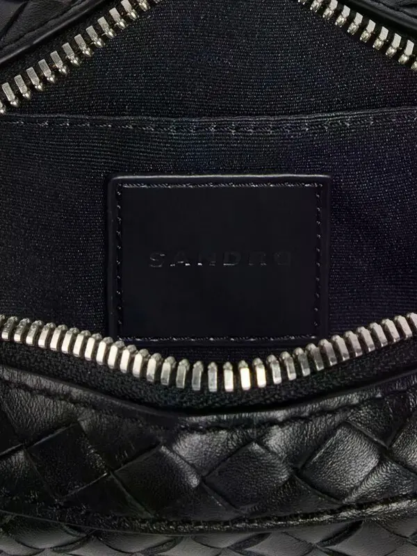 Sandro Leather Messenger Bag