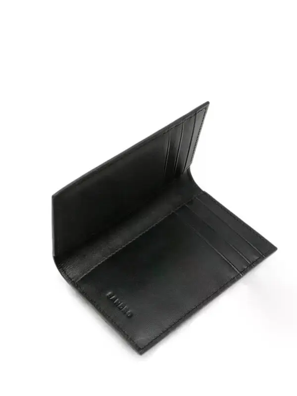 Sandro Woven Leather Cardholder
