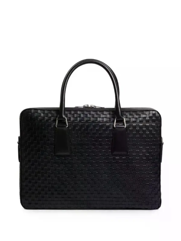 Sandro Woven Leather Briefcase