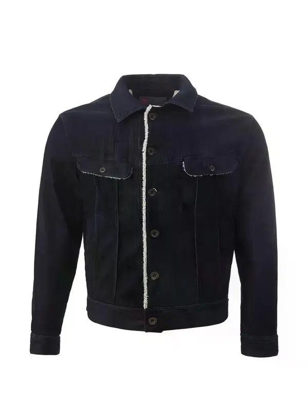 LARDINI Corduroy Sherpa-lined Jacket
