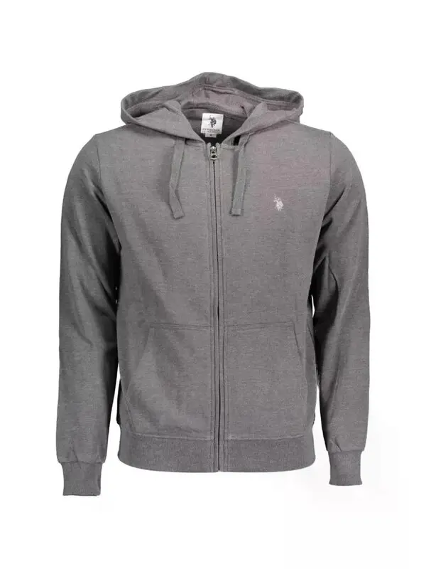 U.s. Polo Assn. Logo-embroidered Zip-up Sweatshirt