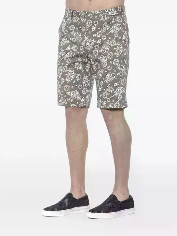 PT TORINO Paisley-print Cotton Shorts