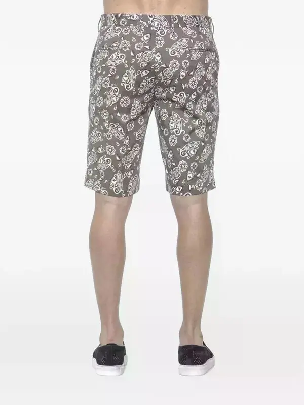 PT TORINO Paisley-print Cotton Shorts