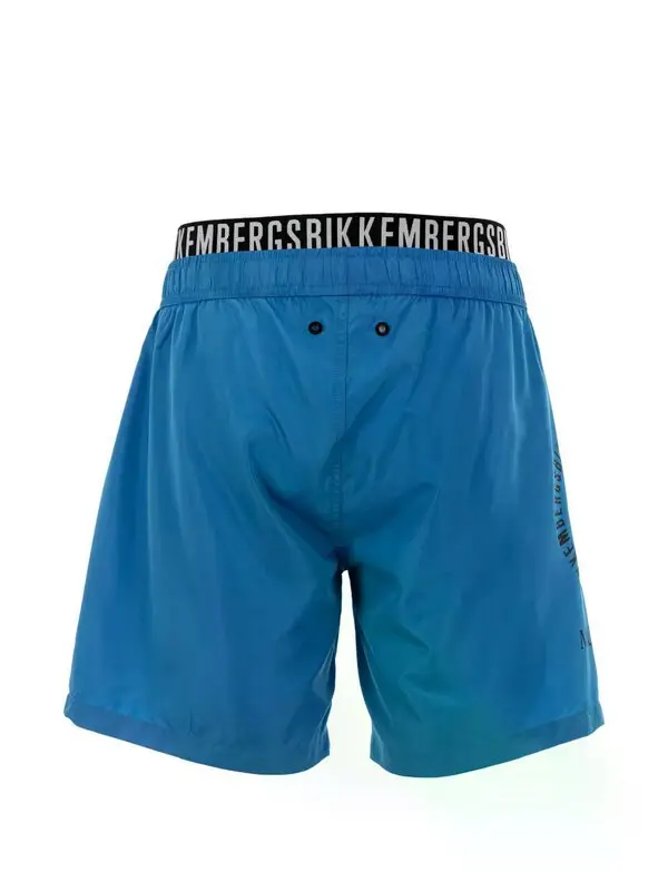 BIKKEMBERGS Logo-print Drawstring Swim Shorts