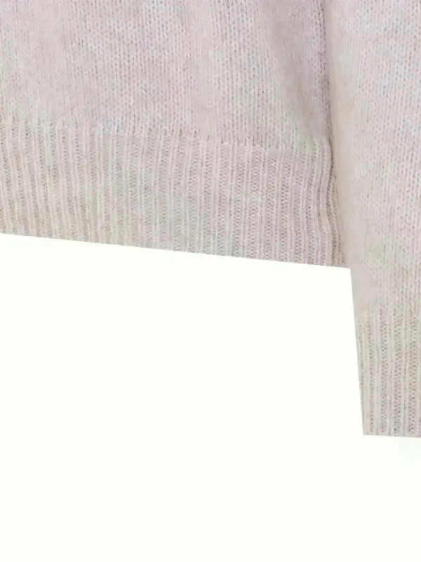 Alpha Studio Crew-neck Ribbed-trim Sweater