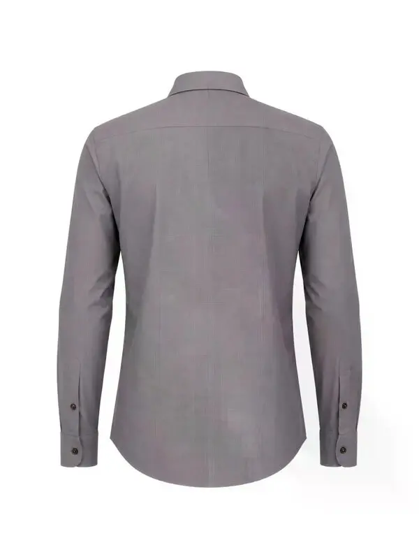 BILLIONAIRE Houndstooth-pattern Cotton Shirt