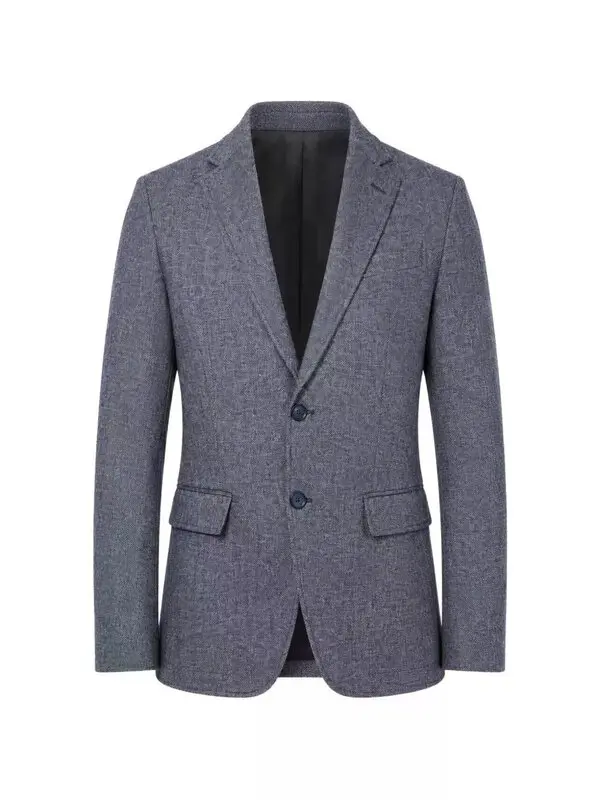 FERRI Herringbone Notch-lapel Blazer