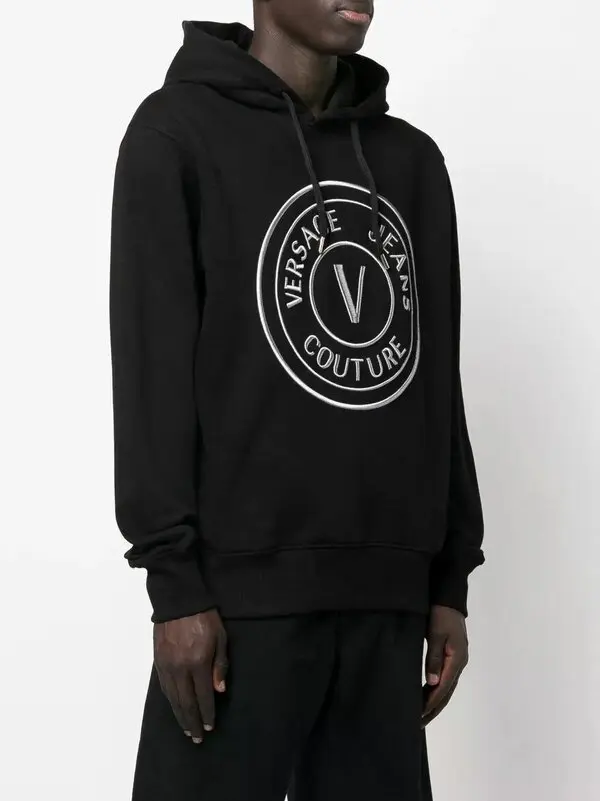 Versace Logo Drawstring Hoodie