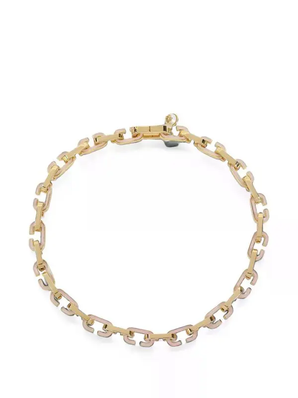 Casablanca Enamel-detail Chain-link Necklace