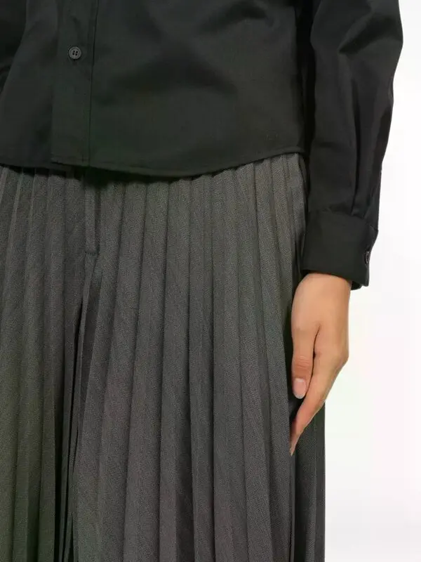 Toga Pleated Wide-leg Shorts