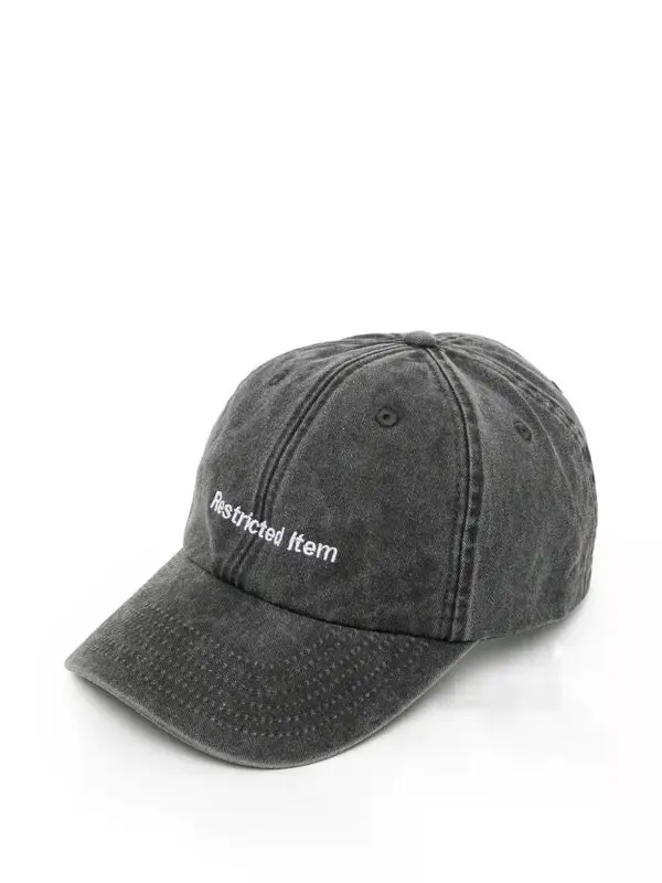 ANYA HINDMARCH Embroidered Washed Cap - Grey