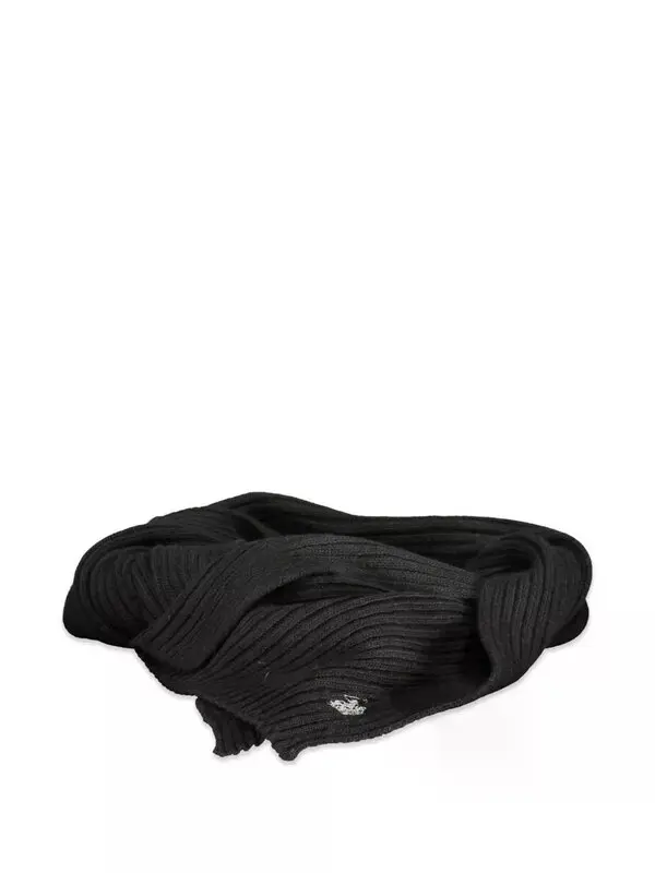 U.s. Polo Assn. Ribbed-knit Logo-embroidered Scarf