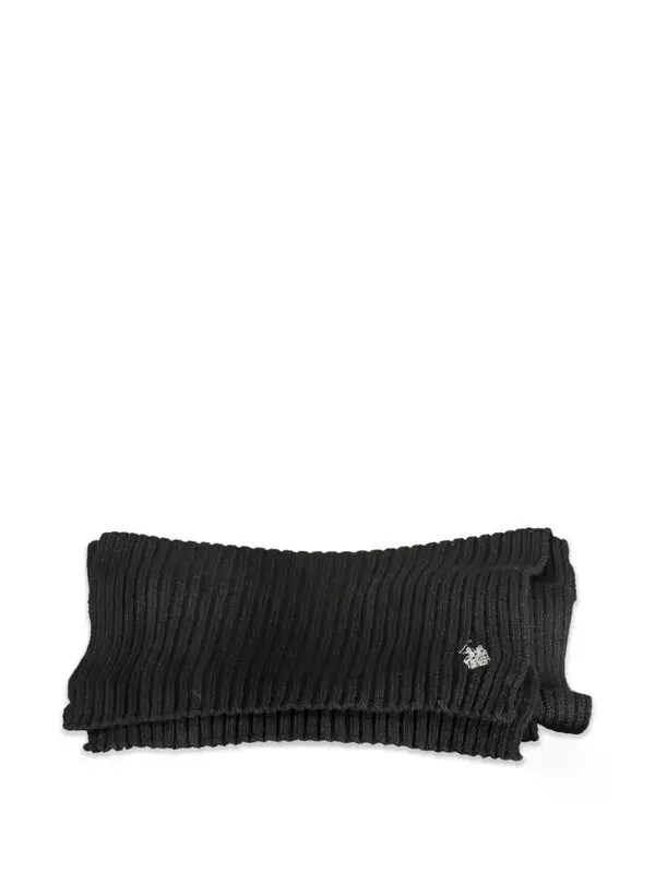 U.s. Polo Assn. Ribbed-knit Logo-embroidered Scarf
