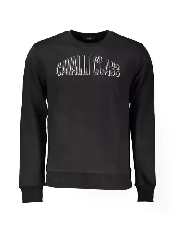 Roberto Cavalli Logo-embroidered Crew-neck Sweatshirt