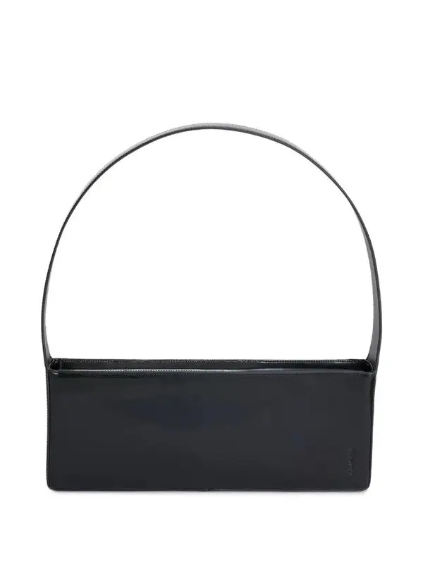 JIL SANDER Monolith East-west Patent Leather Shoulder Bag