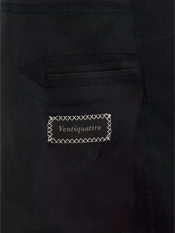 Brioni Check Wool Blazer