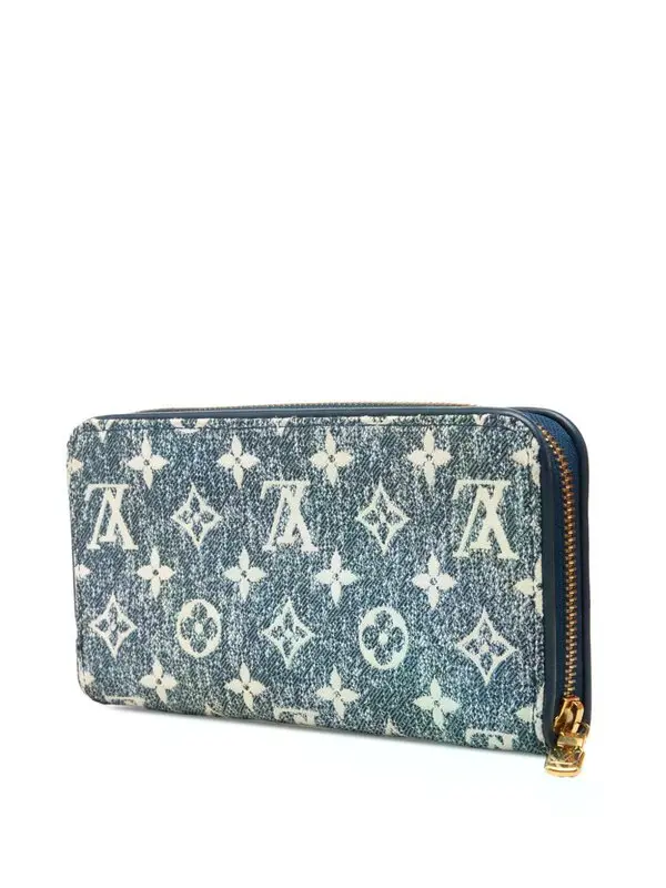 LOUIS VUITTON 2000-2026 Monogram Denim Zippy Wallet Long Wallets