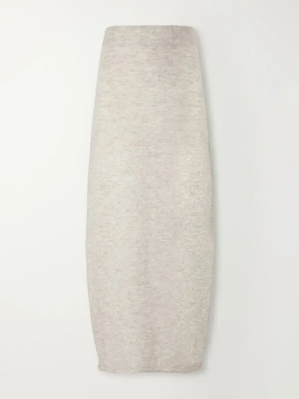 LAUREN MANOOGIAN Bottle Alpaca-blend Midi Skirt