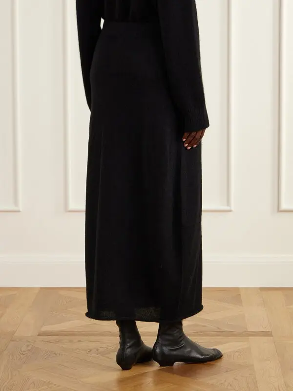LAUREN MANOOGIAN Bottle Alpaca-blend Midi Skirt
