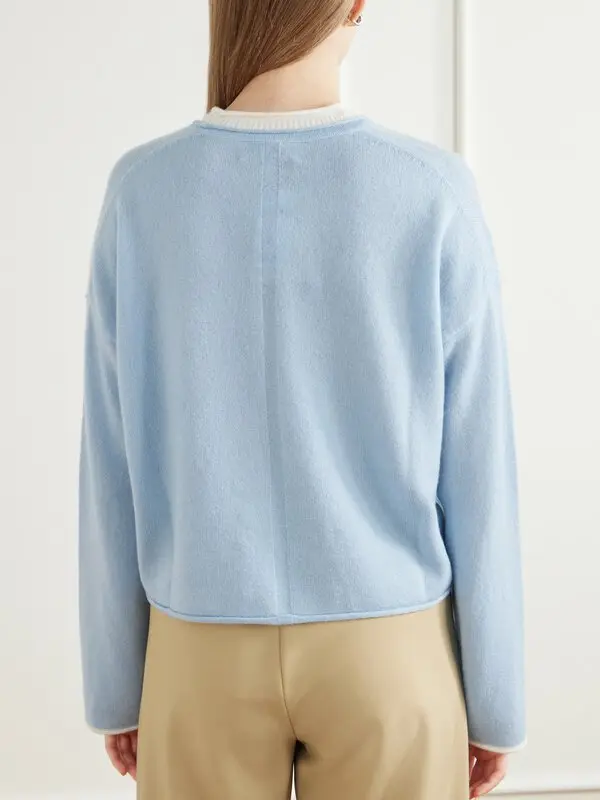 LA LIGNE Dominick Cashmere And Silk-blend Sweater
