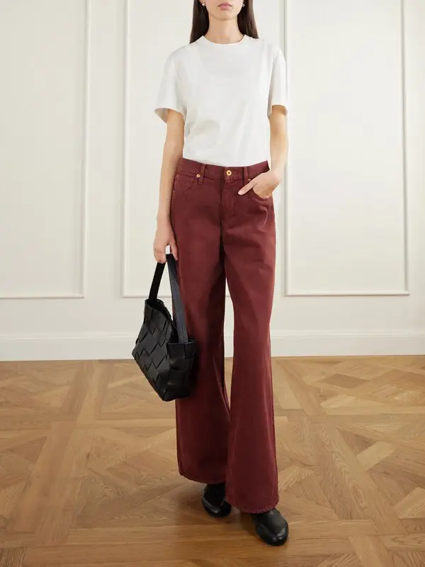 SLVRLAKE Lexi Low-rise Wide-leg Jeans
