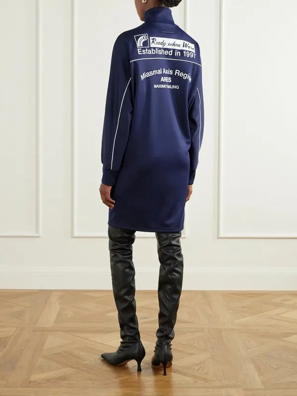 MAISON MARGIELA Embroidered Jersey Mini Dress