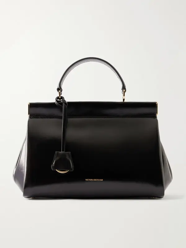 Victoria Beckham Sloane Frame Leather Tote - Black