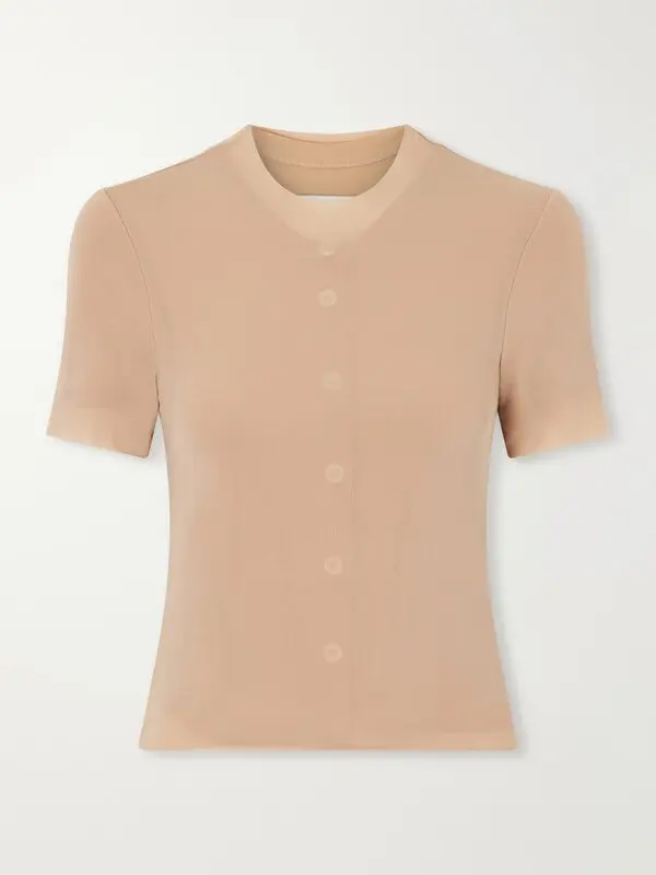MAISON MARGIELA Fusion Jersey T-shirt - Neutrals