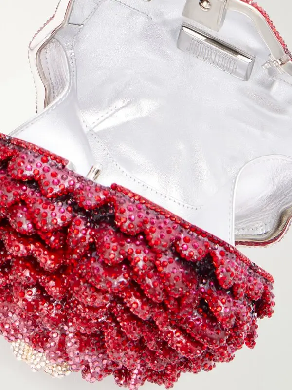 Judith Leiber Peony Crystal-embellished Clutch