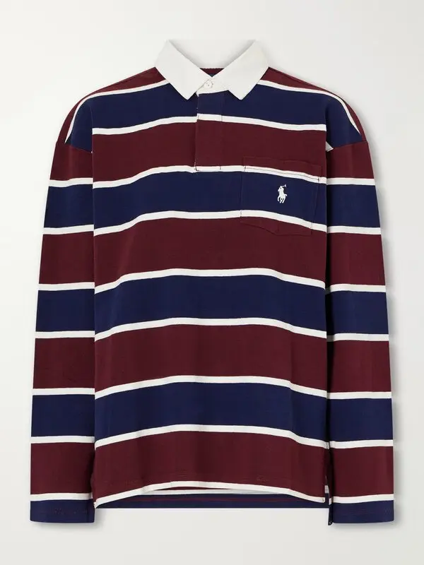 Polo Ralph Lauren Logo-embroidered Striped Cotton-corduroy Polo Shirt - Multi