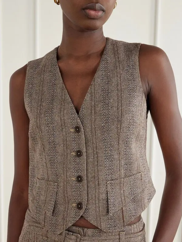 Ralph Lauren Wool And Cotton-blend Vest