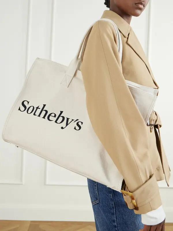 FRAME Sotheby's Printed Canvas Tote