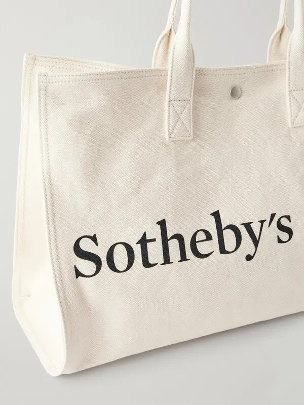 FRAME Sotheby's Printed Canvas Tote