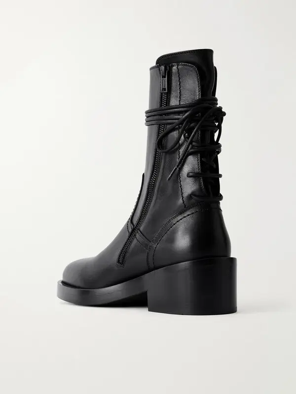 ANN DEMEULEMEESTER Henrica Leather Ankle Boots