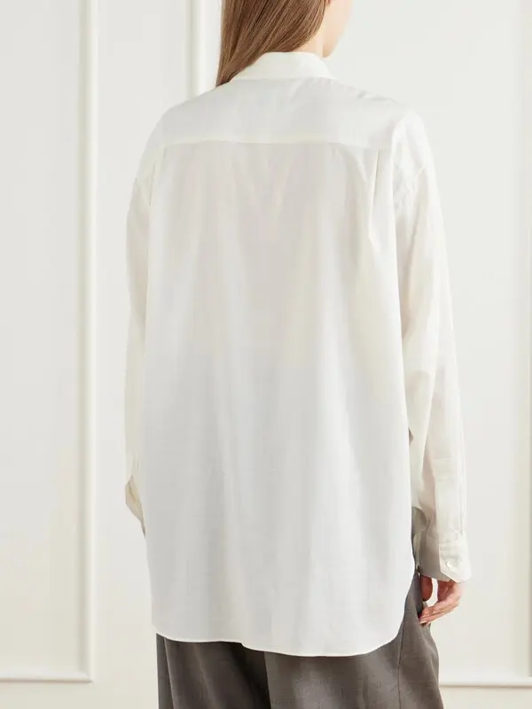 SSSTEIN Cotton And Silk-blend Shirt