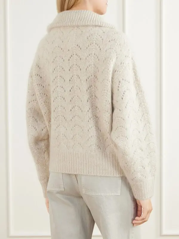 FRAME The Airy Wool And Cashmere-blend Cardigan