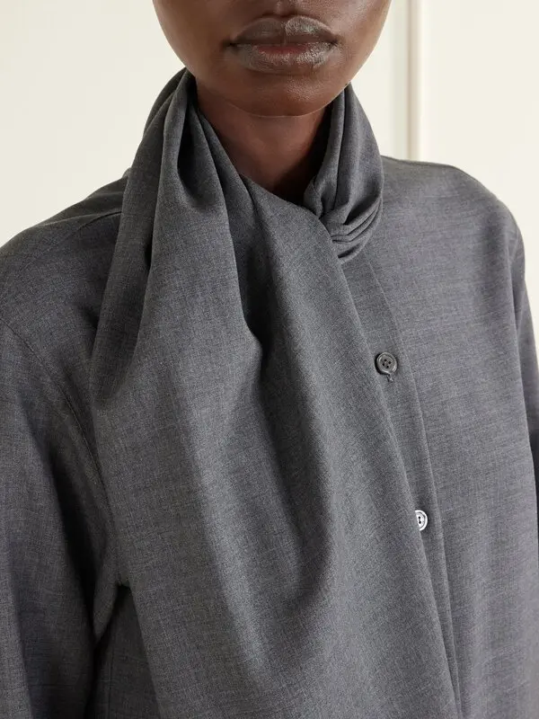 WILLY CHAVARRIA Cravat Wool Shirt